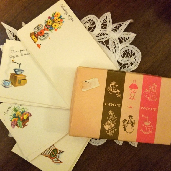 Post A Note | Office | Vintage 6s70s Postcards With Original Box | Poshmark